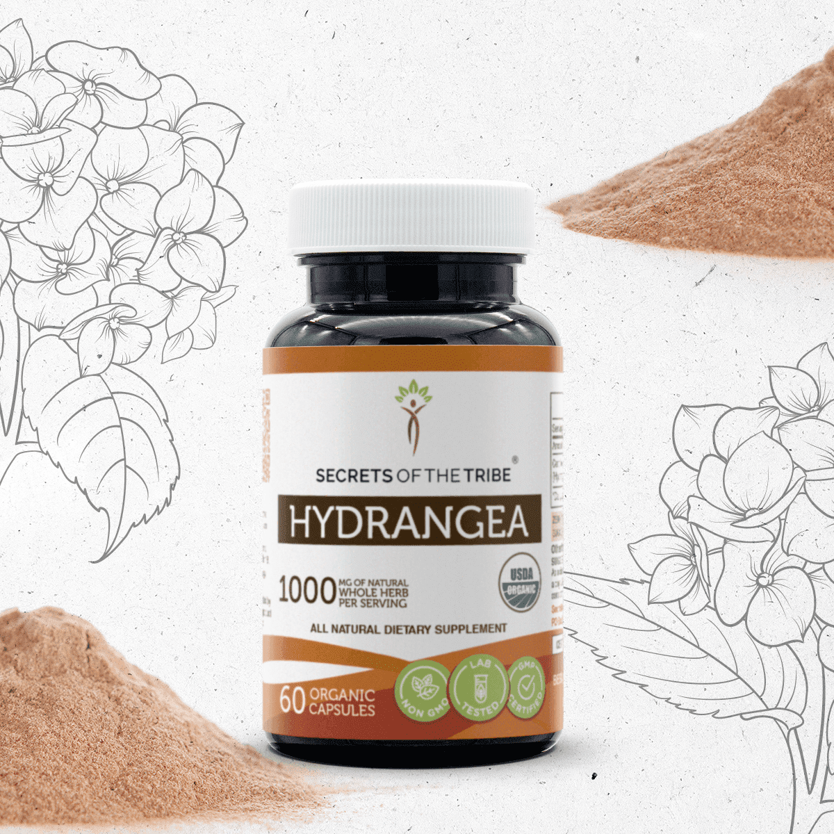 Secrets Of The Tribe Hydrangea Capsules, Herbal Supplement for Urinary ...
