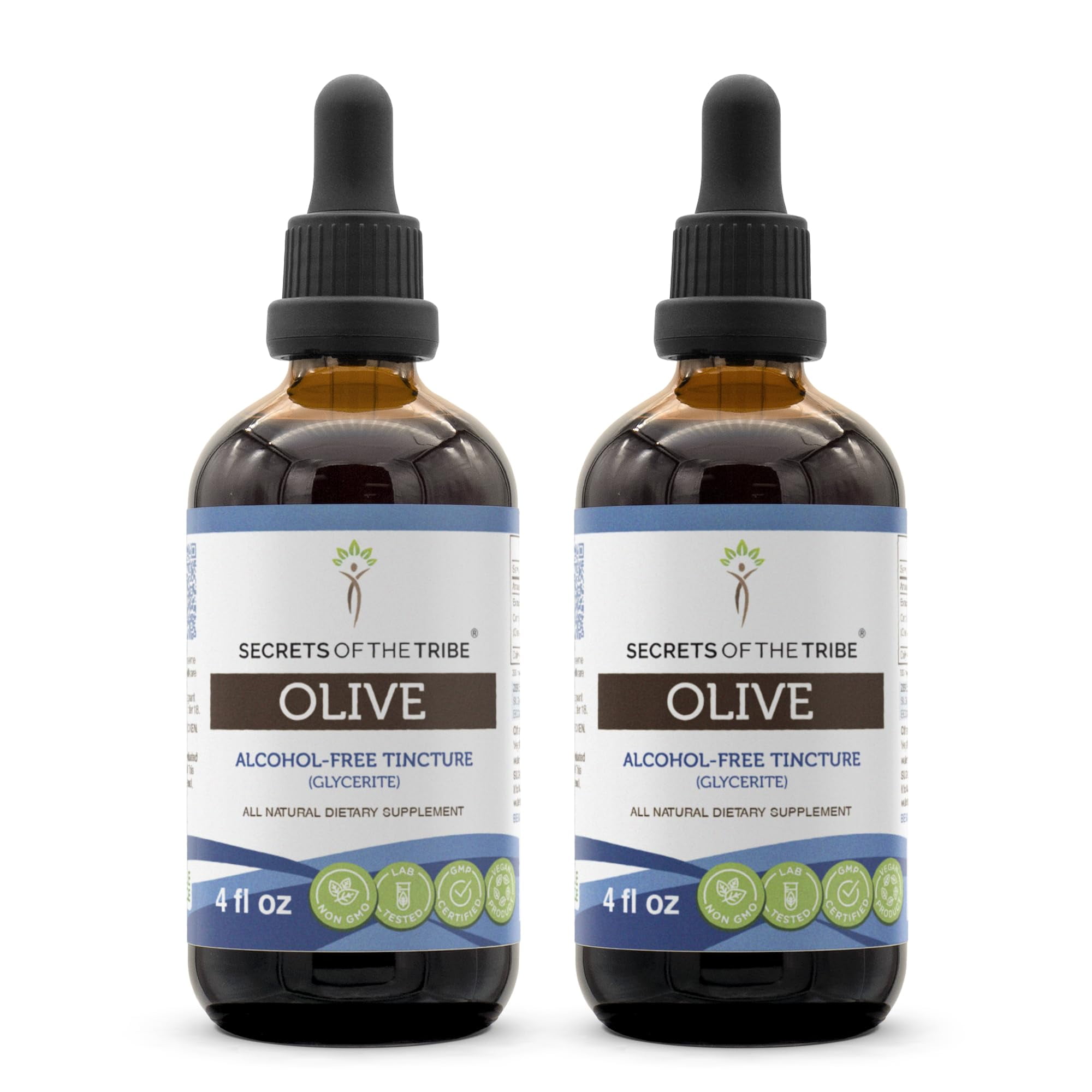 Secrets of the Tribe Olive Alcohol-Free Liquid KMC2Extract, Olive (Olea ...