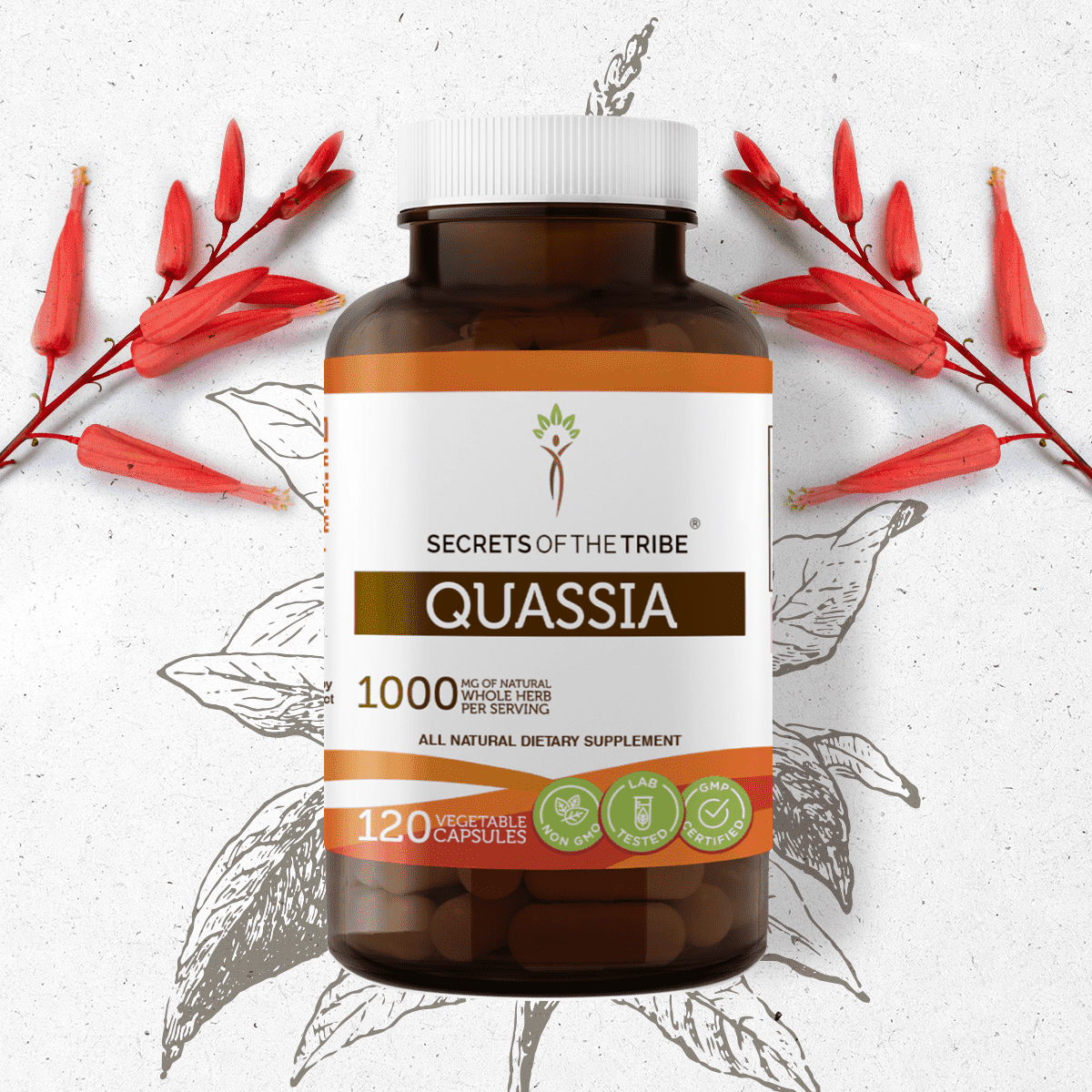 Secrets Of The Tribe Quassia Capsules Dietary Supplement, Natural ...