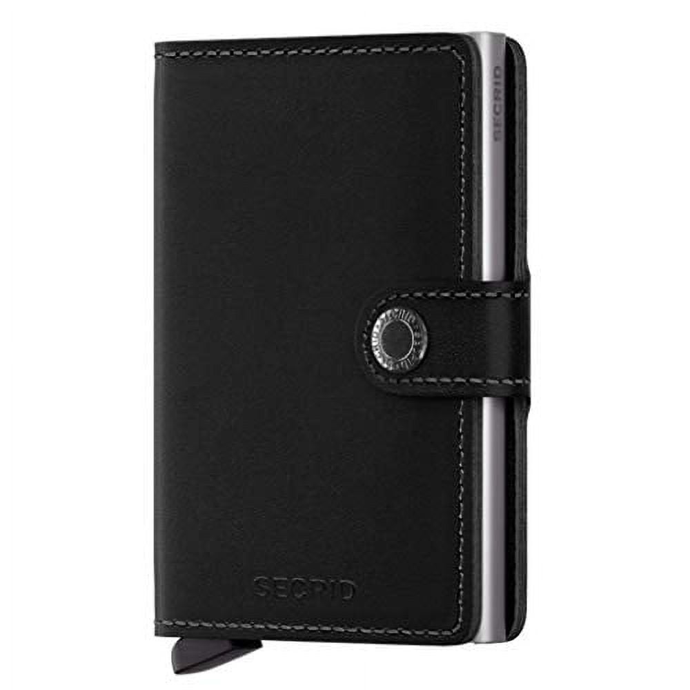 Secrid mini wallet genuine black leather with RFID protection / with ...