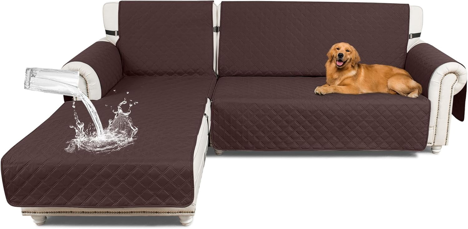 Sectional Couch Covers 100% Waterproof L Shaped Sofa Slipcover ...