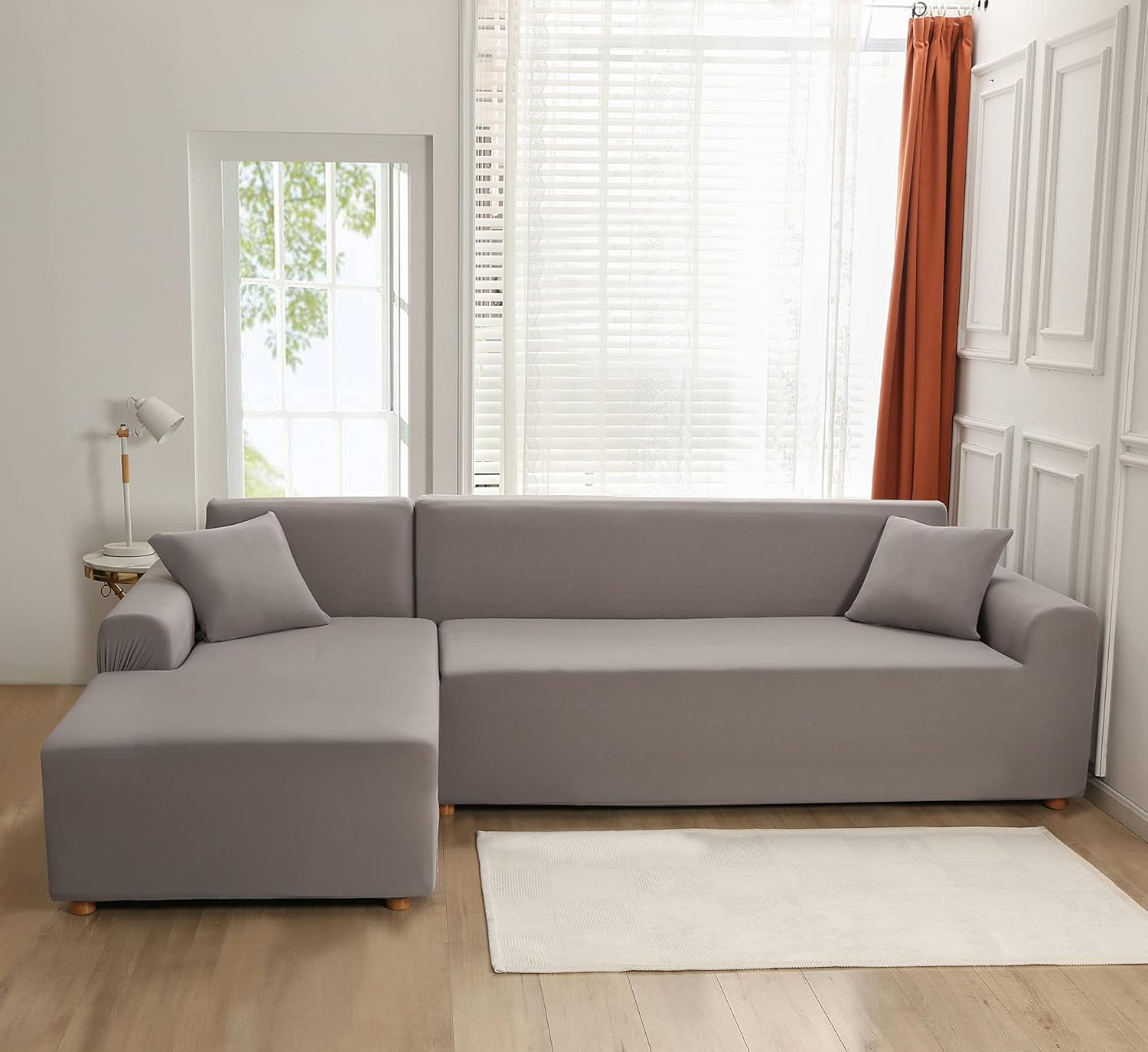 Sectional Couch Covers L Shape Universal Stretch Sectional Sofa ...