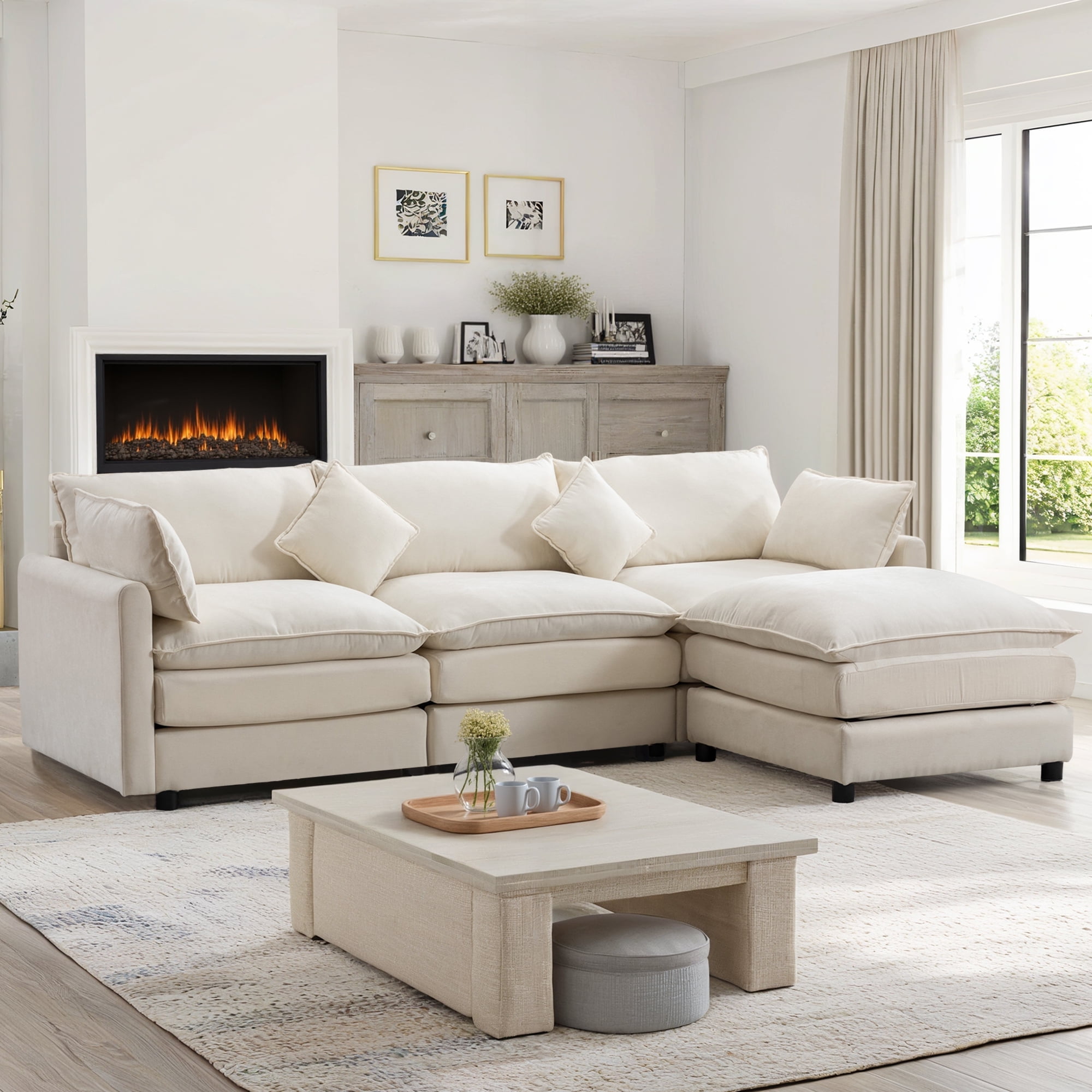 Sectional Couch L Shaped Couch Modular Sectional Sofa Set for Living ...