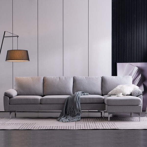 Sectional Couch Sofa for Living Room,Modern Futon Sofa Chaise L-Shape ...