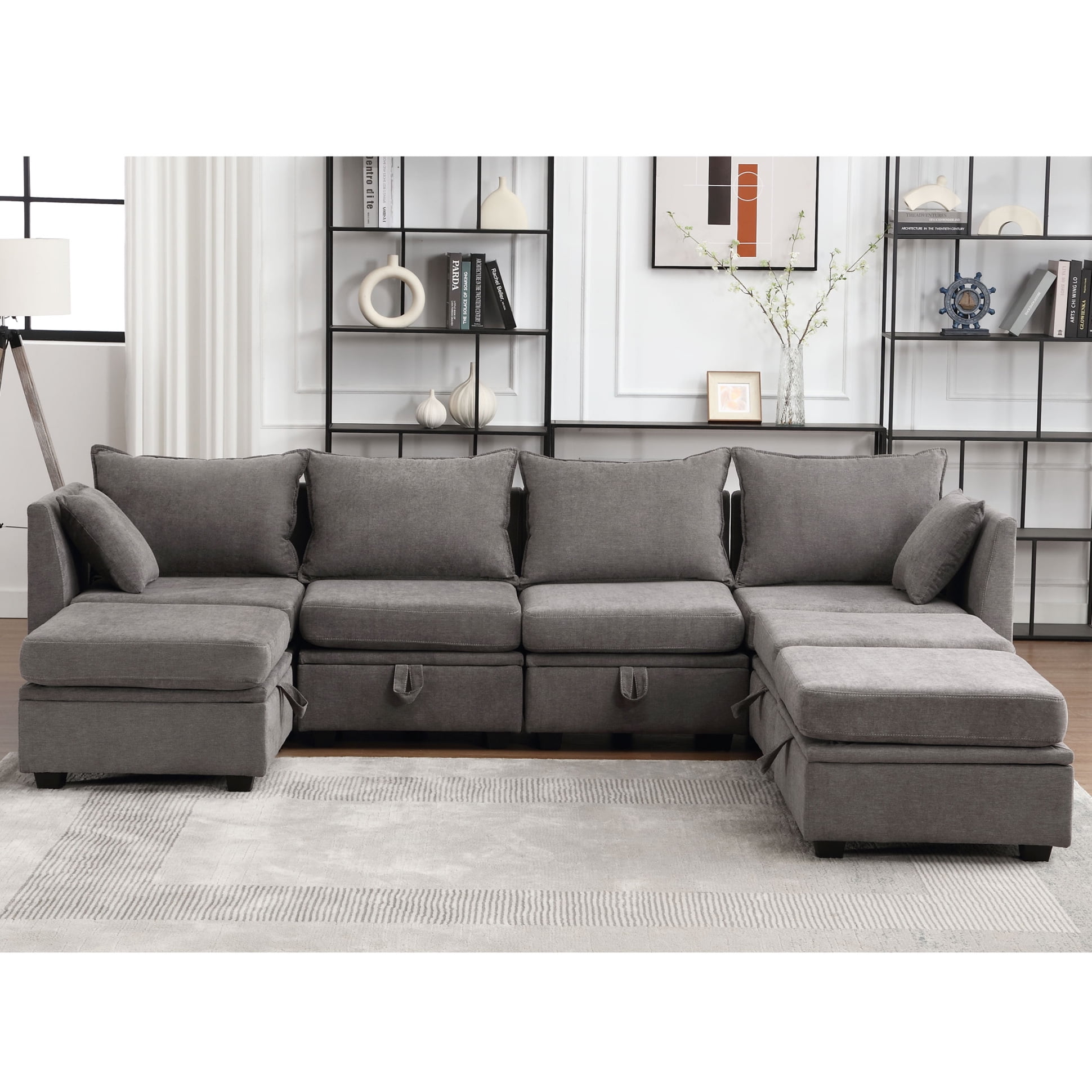 Sectional Couches for Living Room, Convertible Sectional Sofa Couch ...
