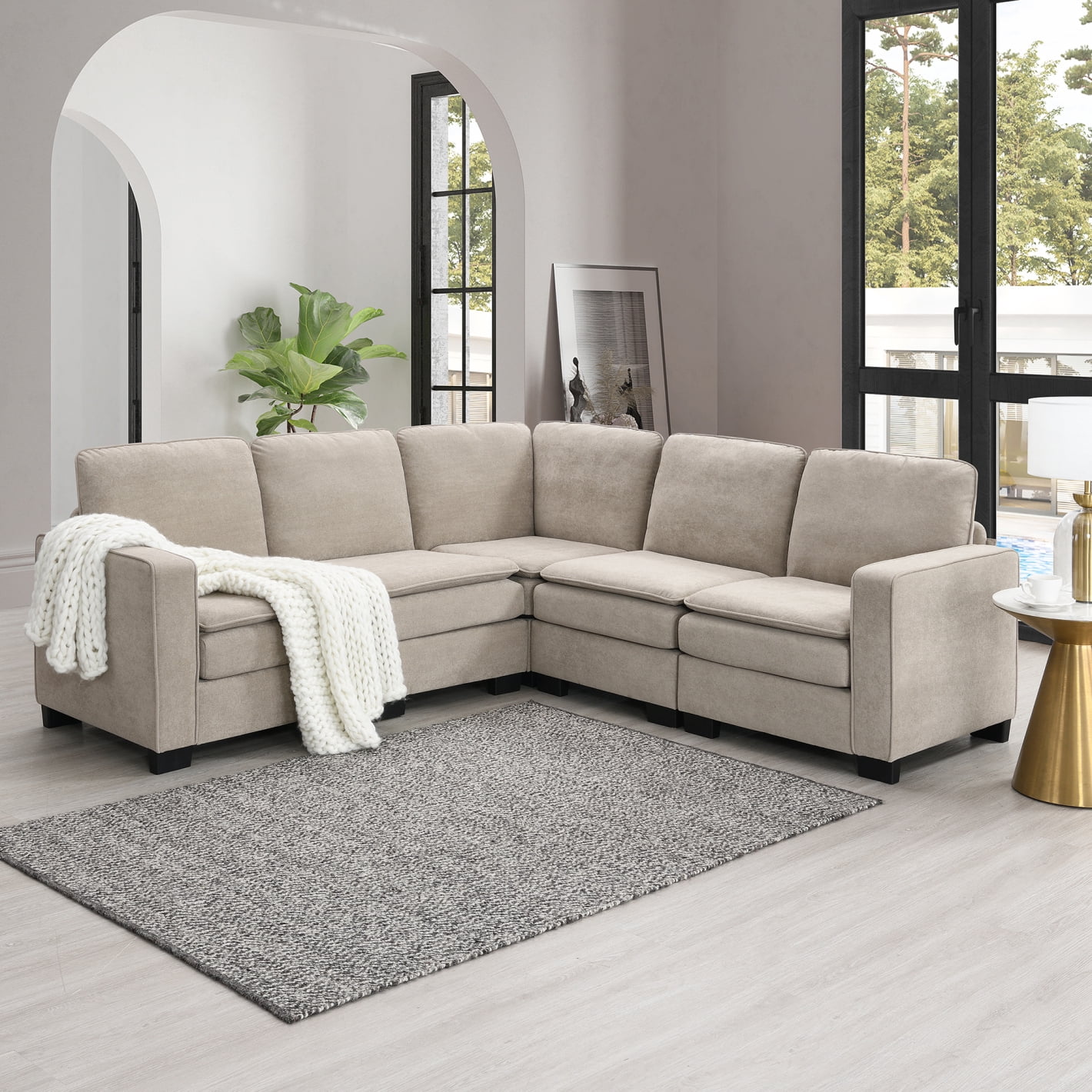 Sectional Couches for Living Room, Convertible Sectional Sofa L Shaped ...