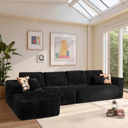 Sectional Couches for Living Room, Modular Floor Sofa with Plush ...