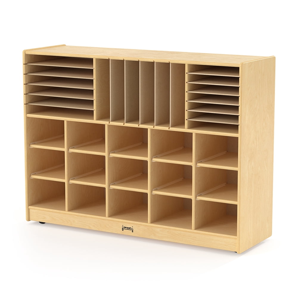 Sectional Cubbie-Tray Mobile Unit - without Trays - Magnetic Write-n ...