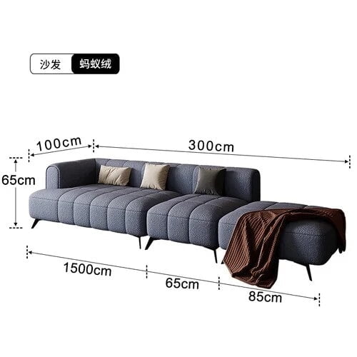 Sectional Modern Living Room Sofas Corner Puffs Accent Japanese Living ...