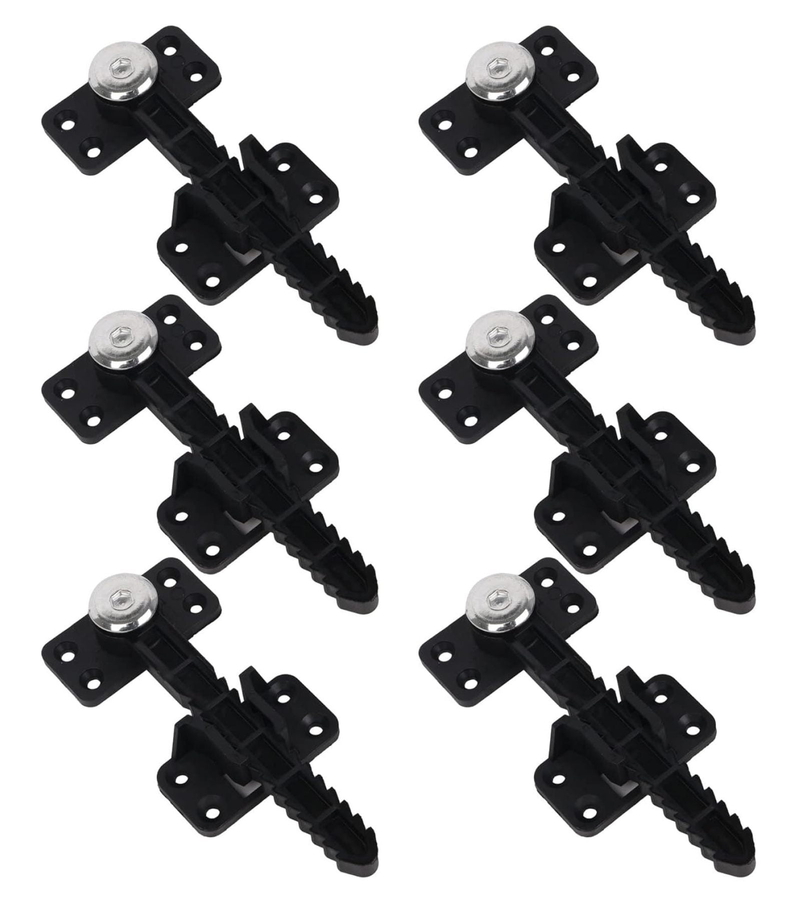 Sectional Sofa Connectors 6 Pack - 14x6cm Plastic Interlocking Brackets - 360° Rotate ...