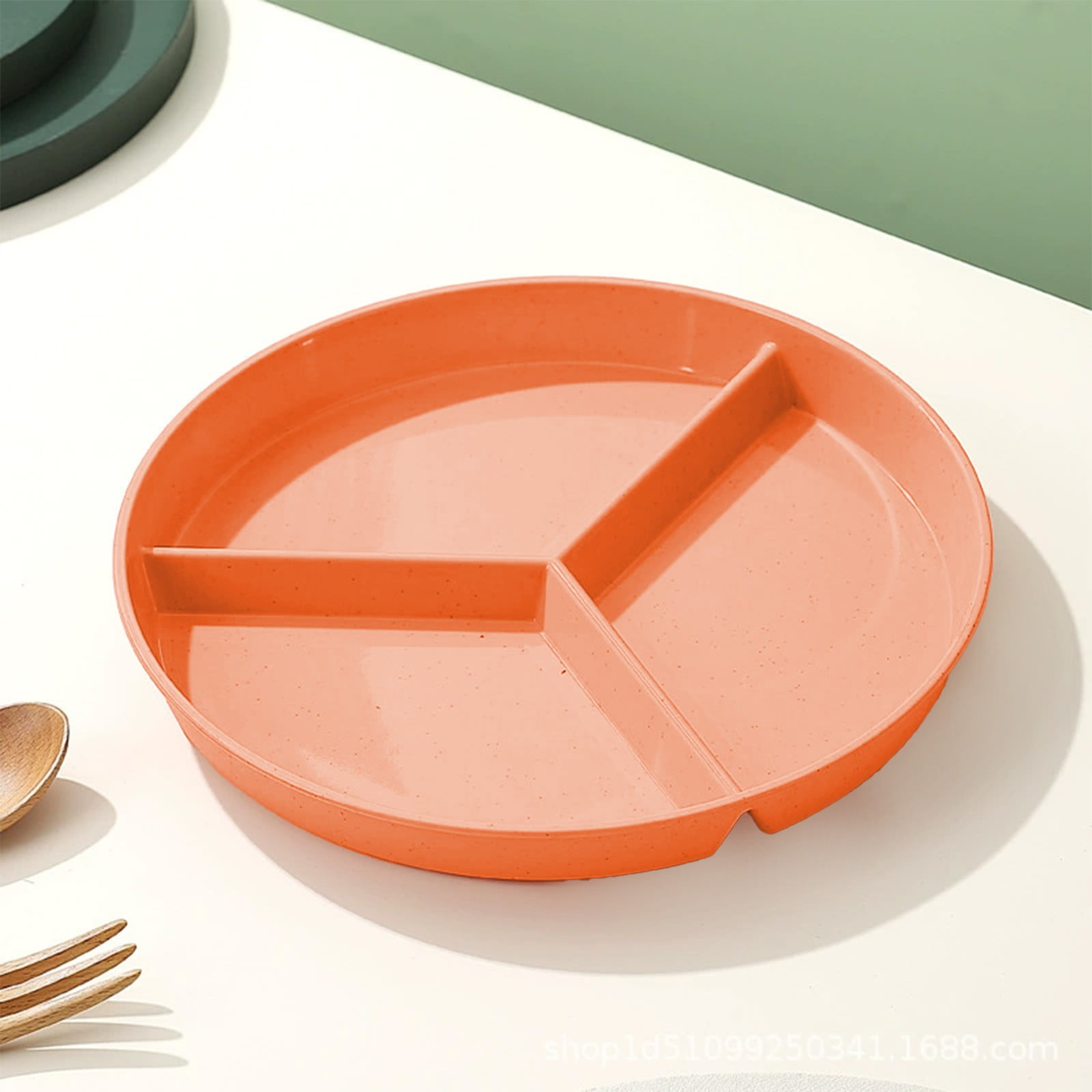 Sectioned Plates, Compartment Plates, 10 Inch Plastic Divided Tray with ...