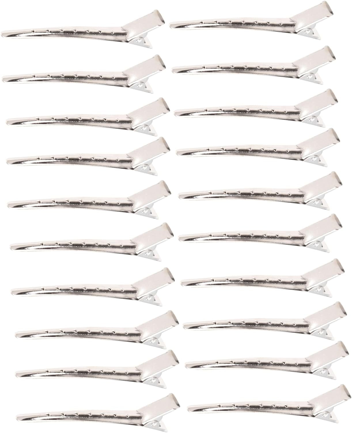 Sectioning Clips Metal 20Pcs Seven hole long mouth clip styling hair ...