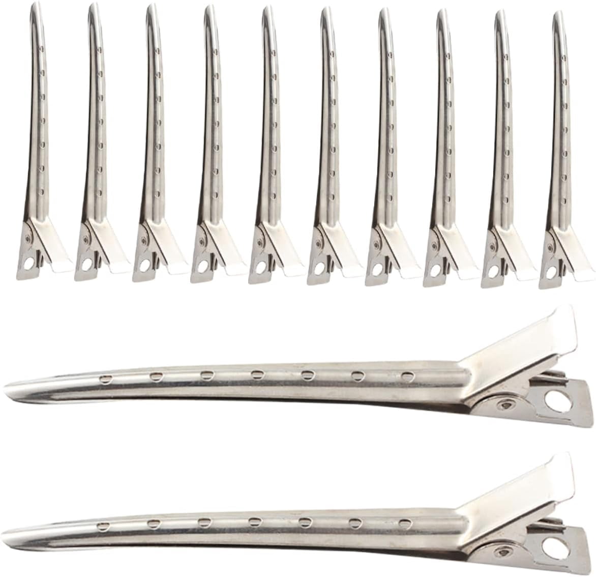 Sectioning Hair Clips 12pcs Curl Ting Crocodile Duckbill Alligator ...