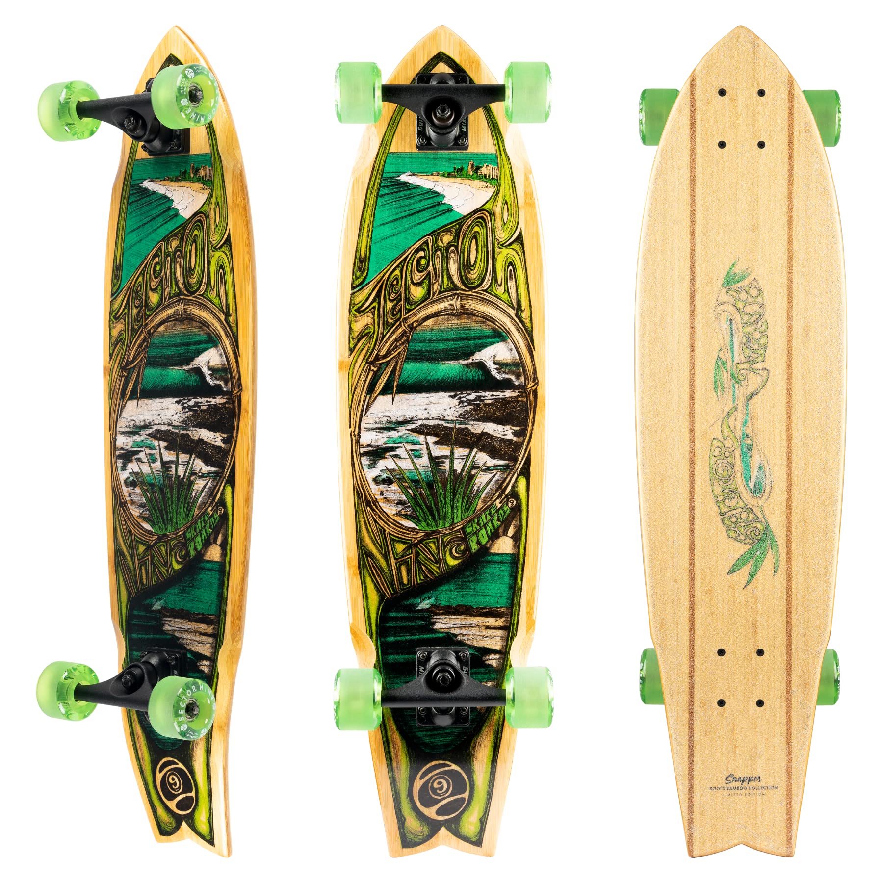 Sector 9 Bamboo Snapper Complete Skateboard 8.75 x 34 - Walmart.com