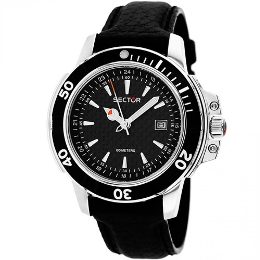 Sector Men's Series 240 Black Dial Watch - 3251240125 - Walmart.com