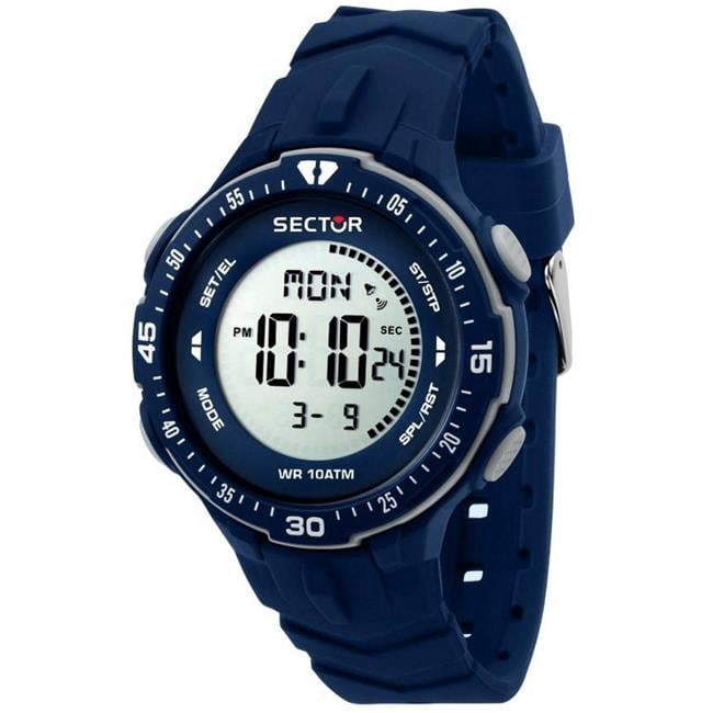 Sector R3251280002- EX-26 Digital Silicon Strap Quartz 100M Men Watch ...