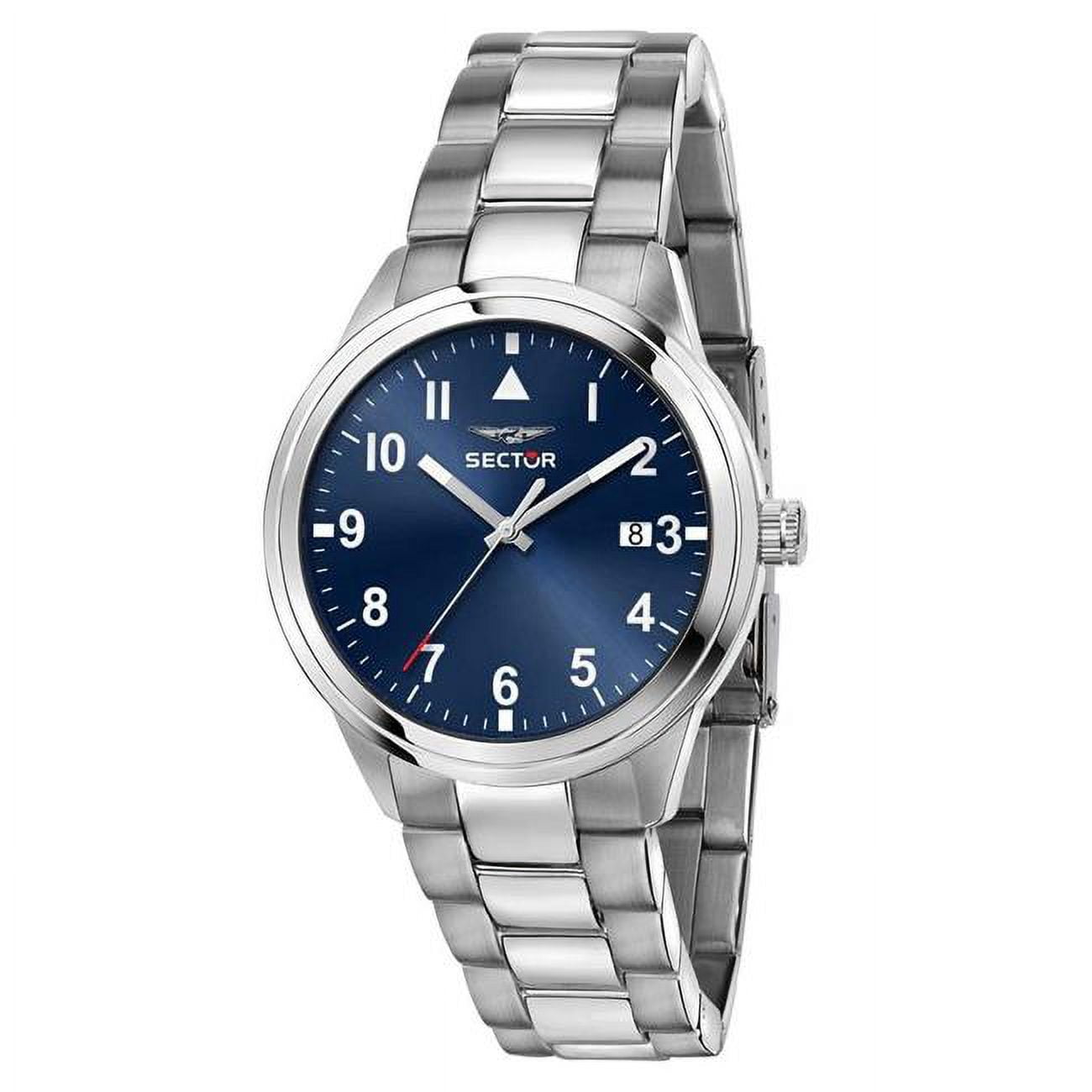 Sector R3253540015- 670 Date & Time Blue Dial Stainless Steel Quartz ...