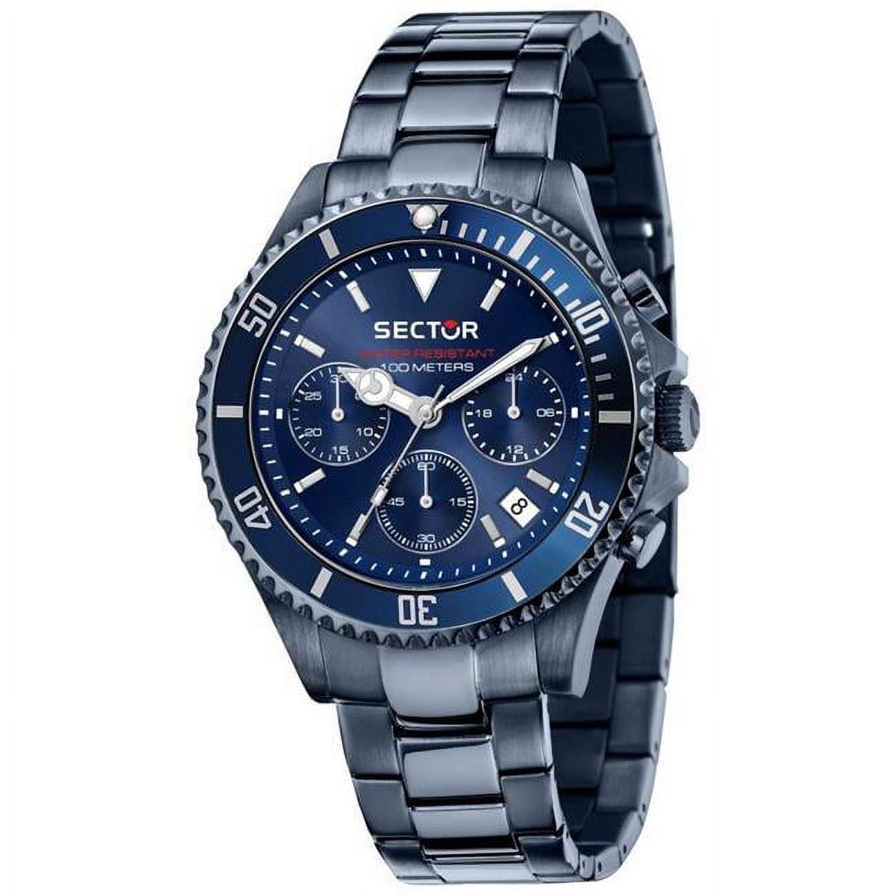Sector R3273661026- 230 Chronograph Dark Blue Dial Stainless Steel ...