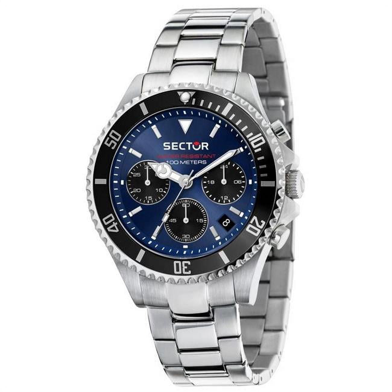 Sector R3273661027- 230 Chronograph Blue Dial Stainless Steel Quartz ...