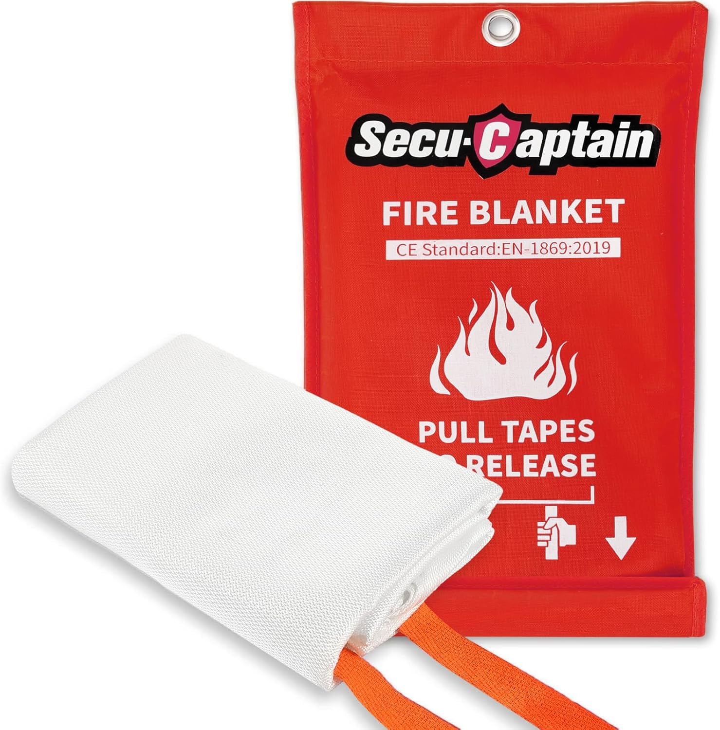 SecuCaptain Emergency Fire Blanket for Home and Kitchen - 40"x40" Flame ...
