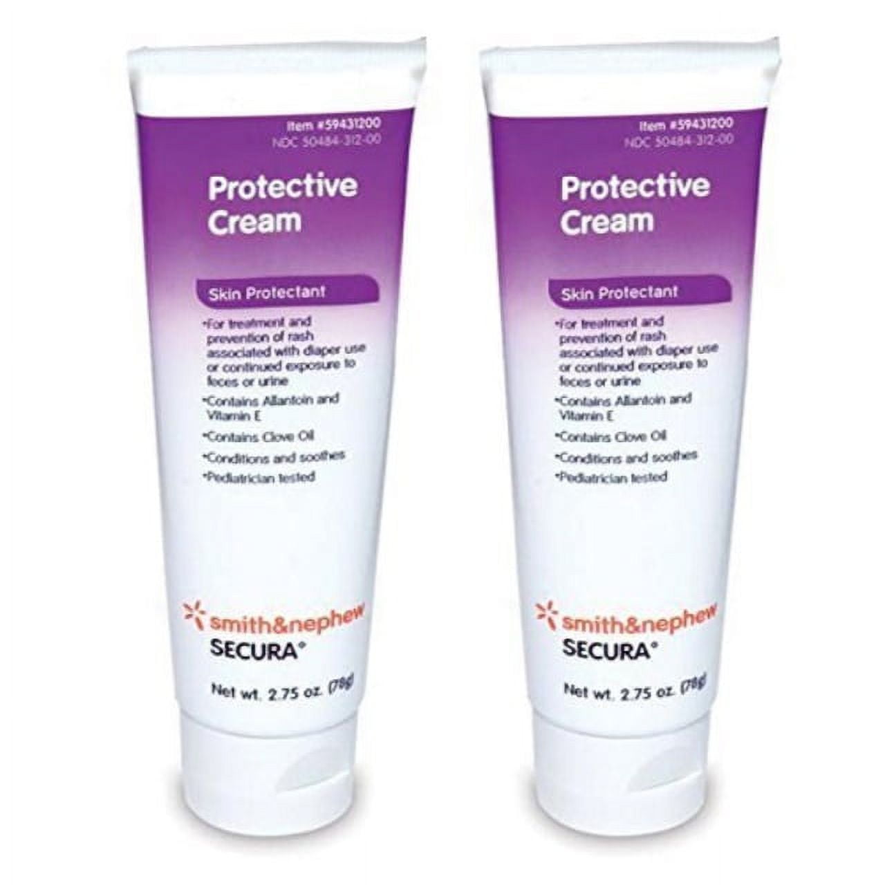 Secura Protective Skin Protectant Cream Tube, 2.75oz, 2 pack - Walmart.com