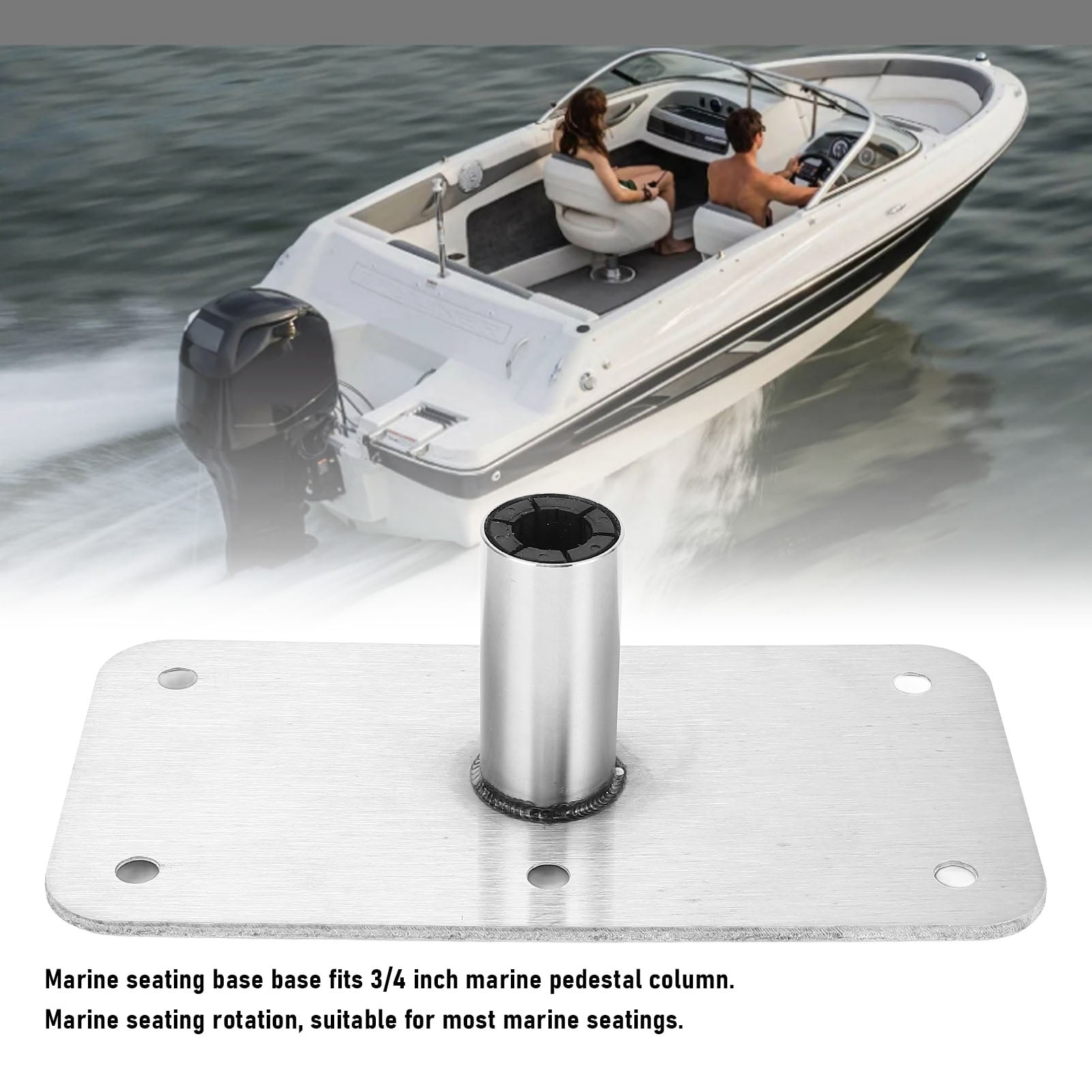Secure 3/4in Boat Seat Mount, Stainless Steel Post Base For Stable ...