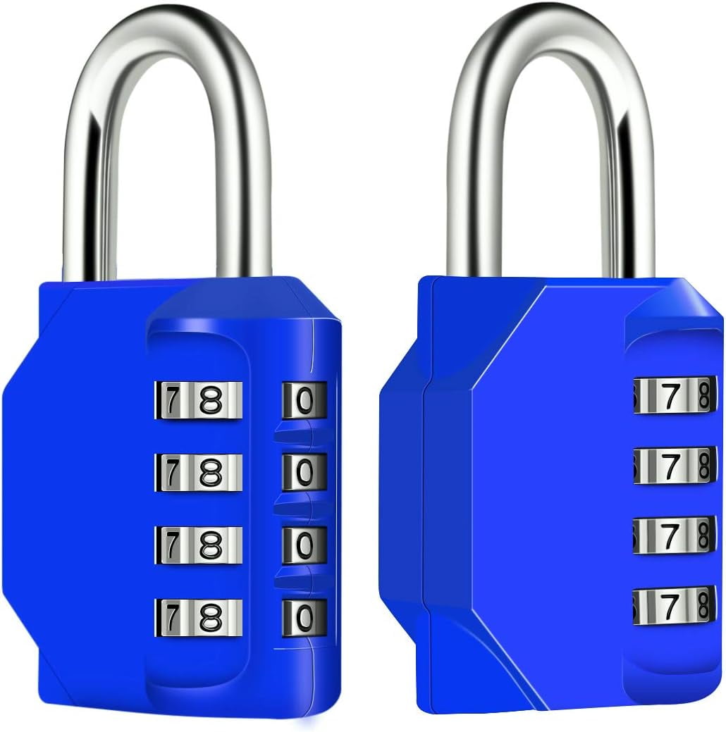 Secure 4-Digit Outdoor Padlock, Simple Combination Reset For Toolboxes ...