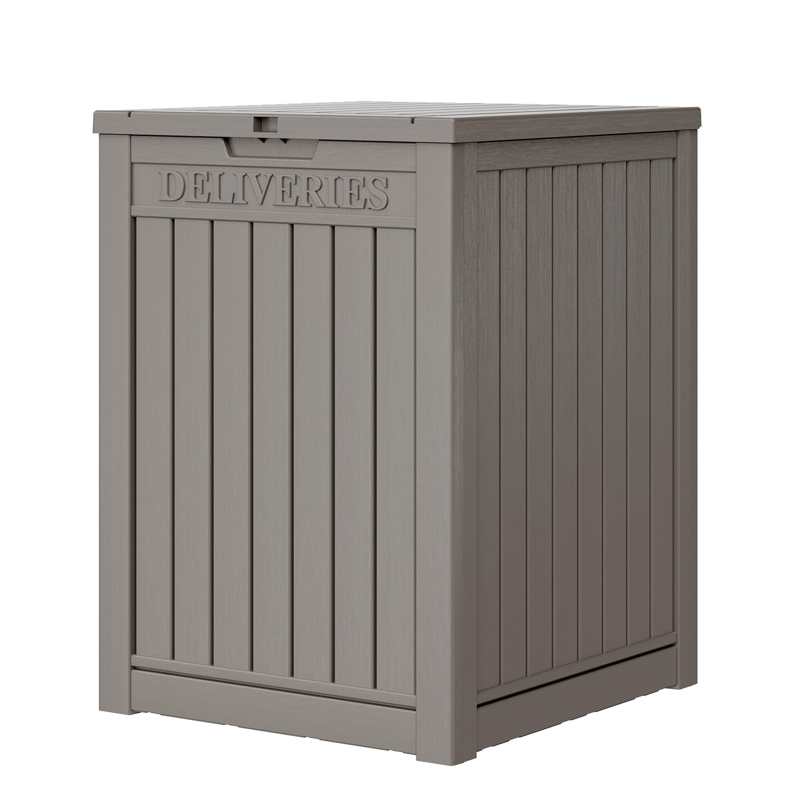 Secure 48 Gallon Package Delivery Box for Outside, Large Lockable Resin ...