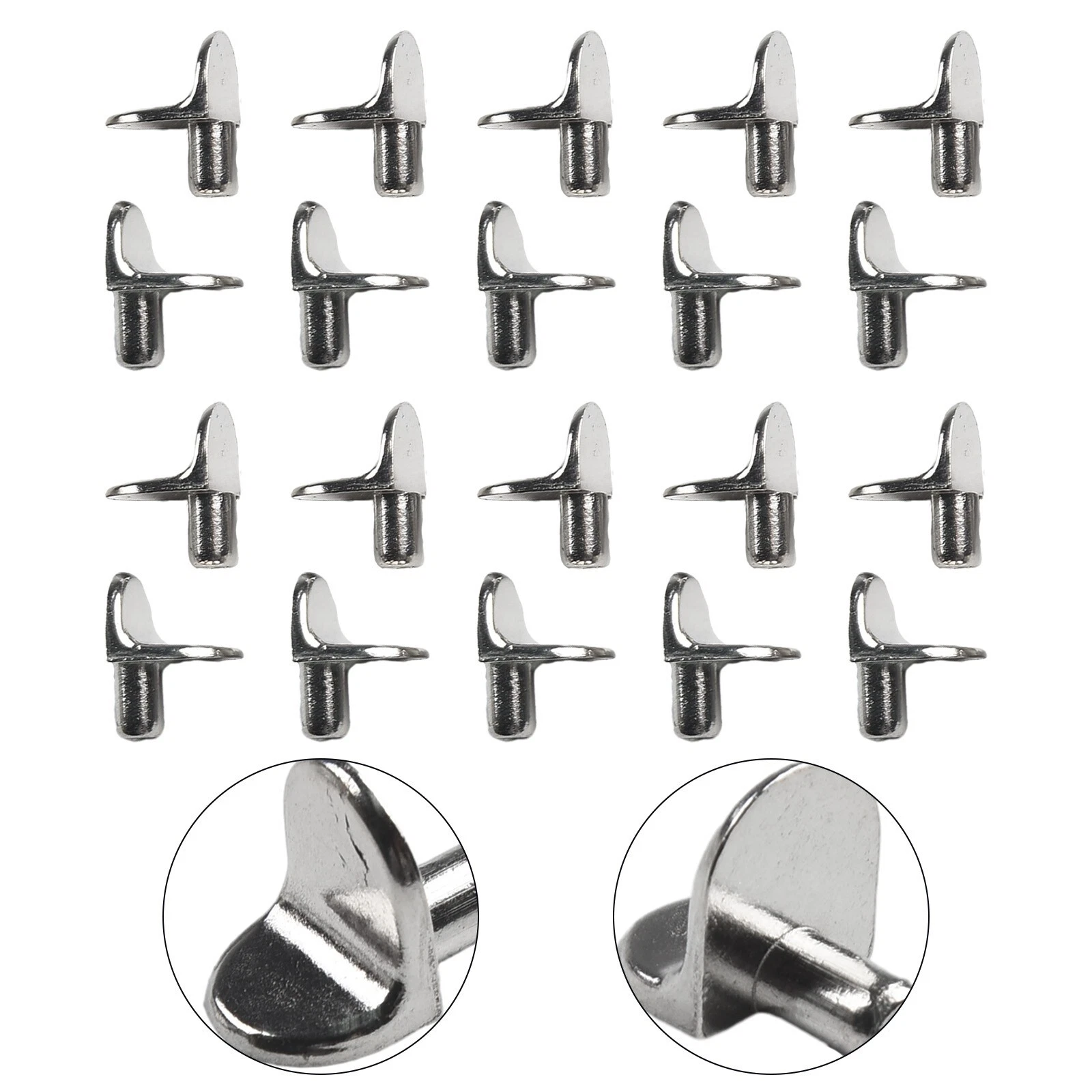 Secure And Reliable Shelf Support Studs Set Of 20 Silver L Shaped ...