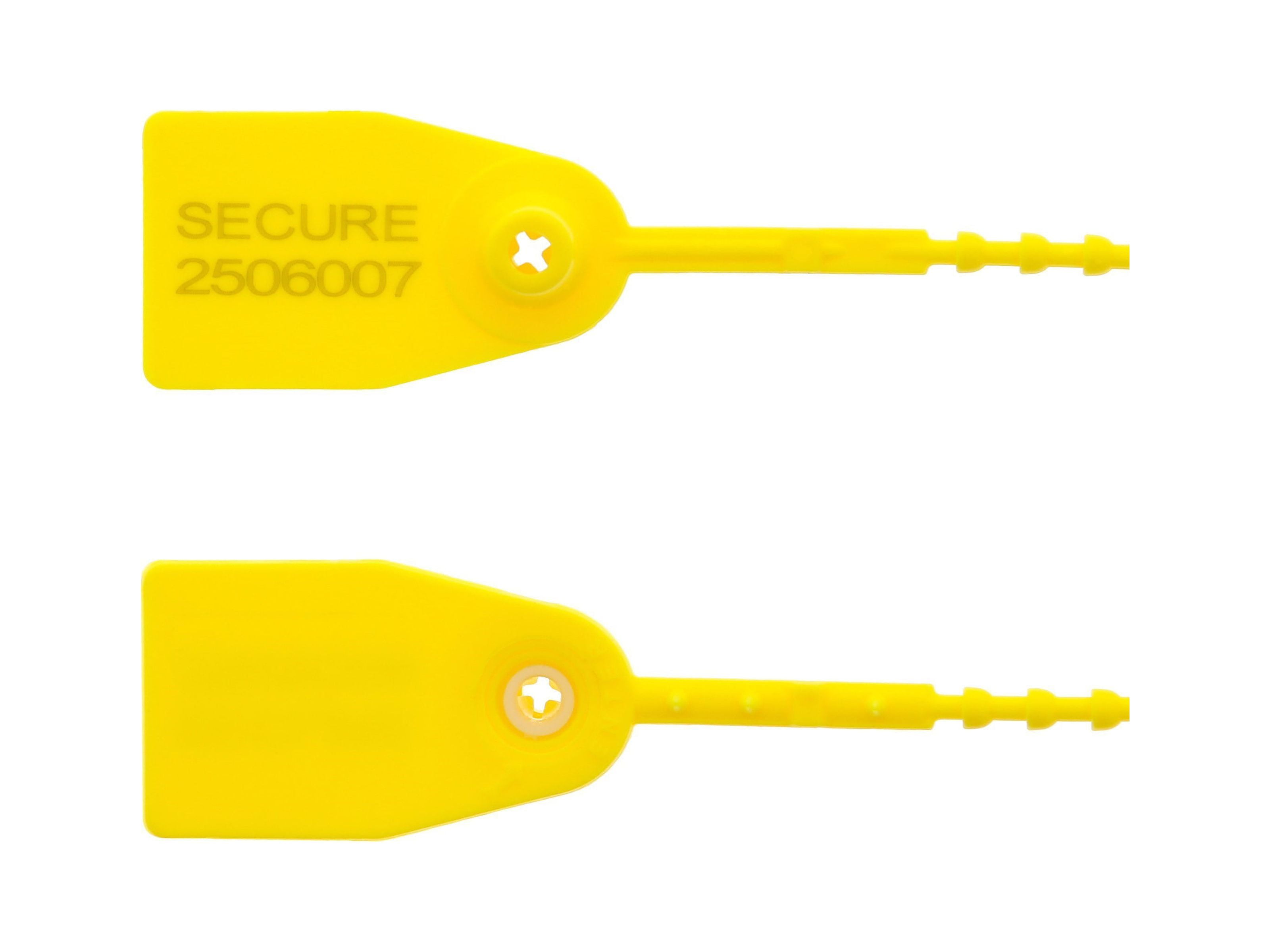 Secure Cable Ties 11 1/2 Inch Standard Yellow Pull Tight Plastic Seal ...