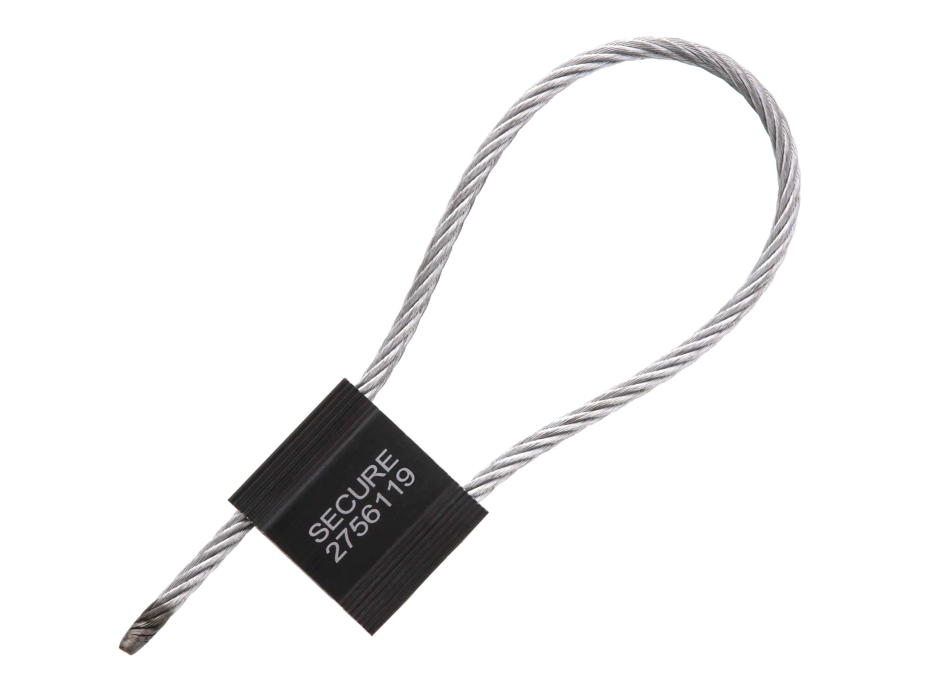 Secure Cable Ties 12 Inch Black Pull Tight Galvanized Steel Cable Seal ...