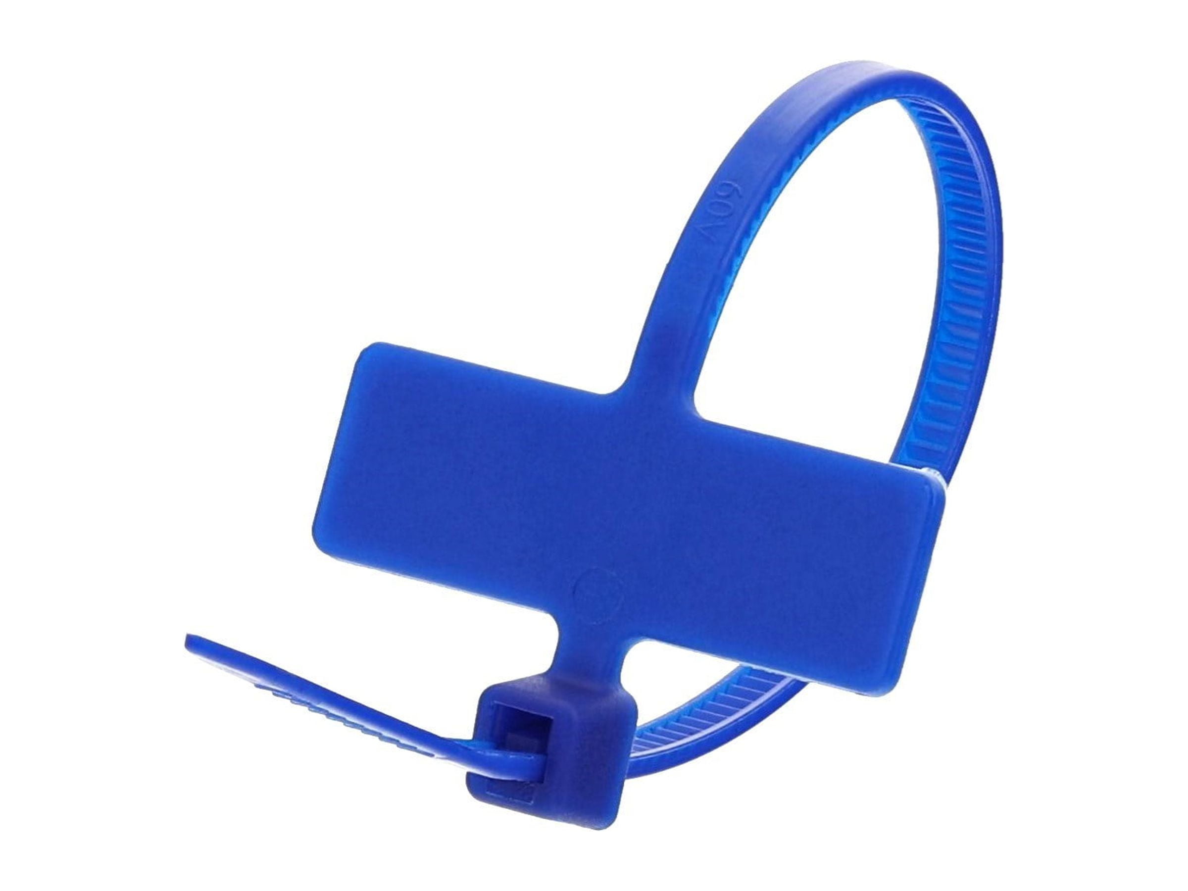 Secure Cable Ties 4 Inch Blue Miniature ID Cable Tie - Inside Flag ...