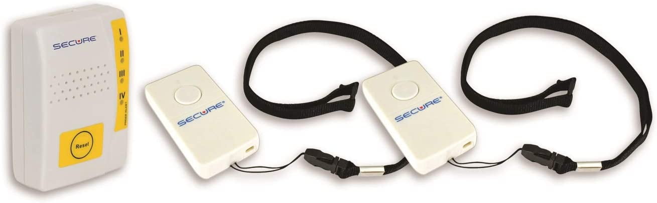 Secure Caregiver Alert System - Wireless Pager with Two Nurse Call ...