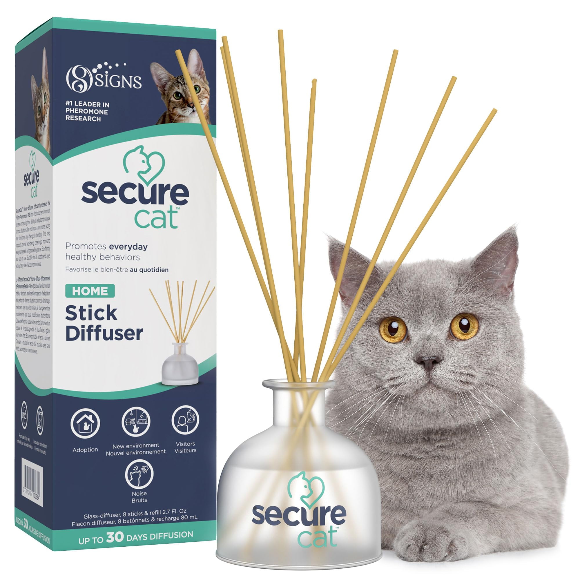 Secure Cat Calming Diffuser for Supporting Calm and Well-Being to Help ...