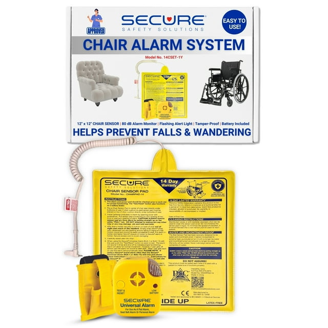 Secure Chair Alarm for Elderly Dementia Patients - Patient Wheelchair ...