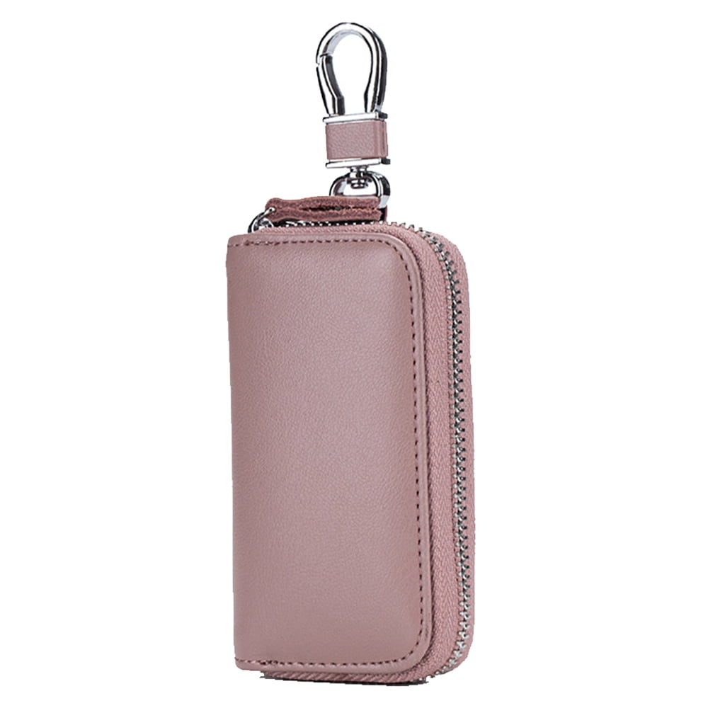 Secure & Chic Stylish Men's Leather Zippered Key Case - Walmart.com