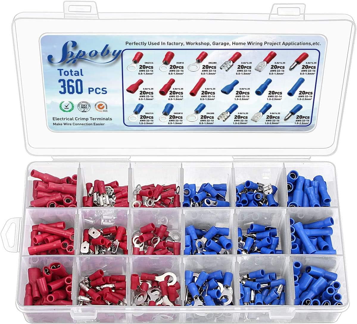 Secure Connection Kit, Tin Plated Copper Construction with Color Coded ...