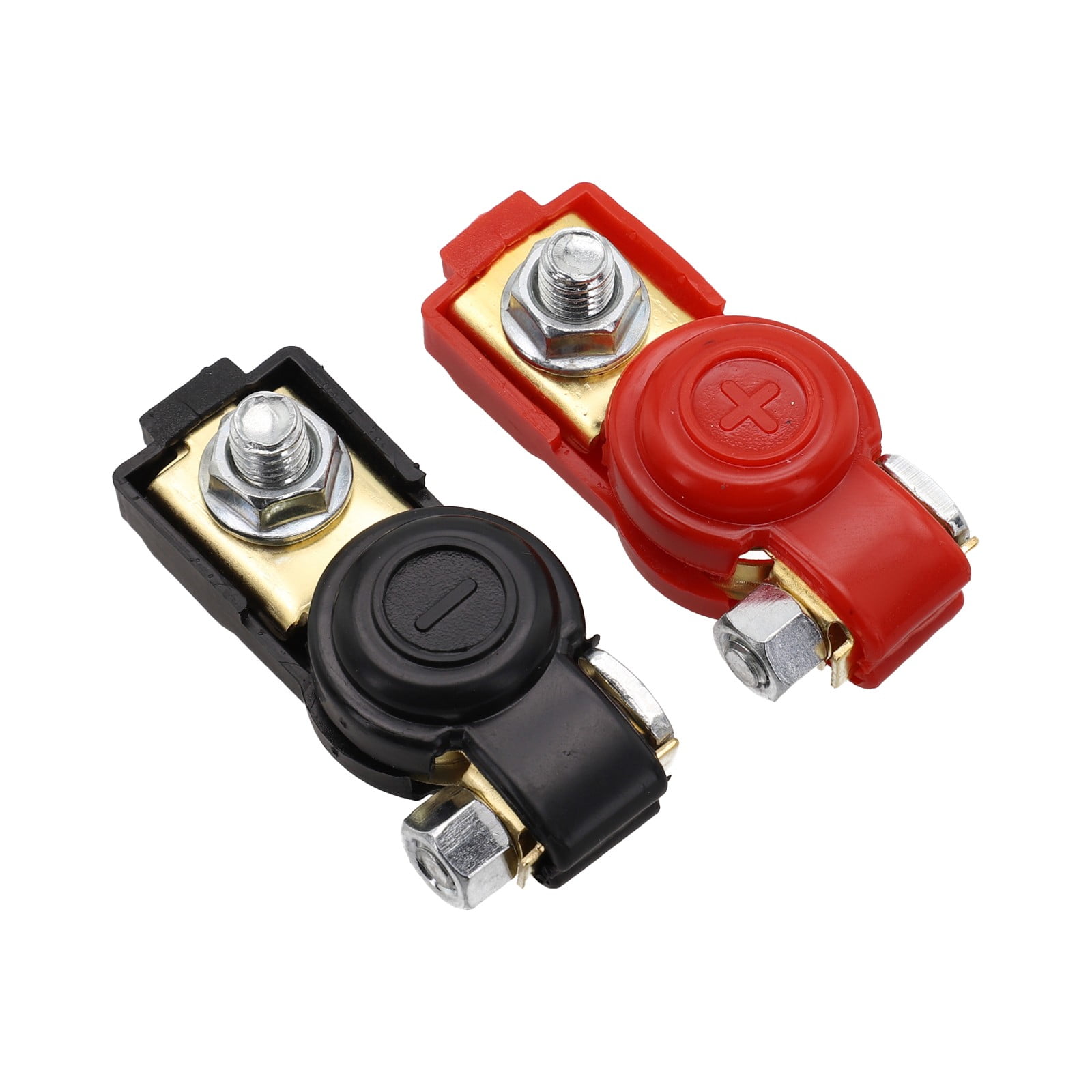 Secure Connections With Red Positive And Black Negative Battery ...