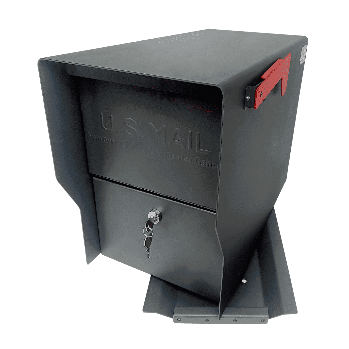Secure Curbside Locking Mailbox for Packages, Dark Gray - Walmart.com