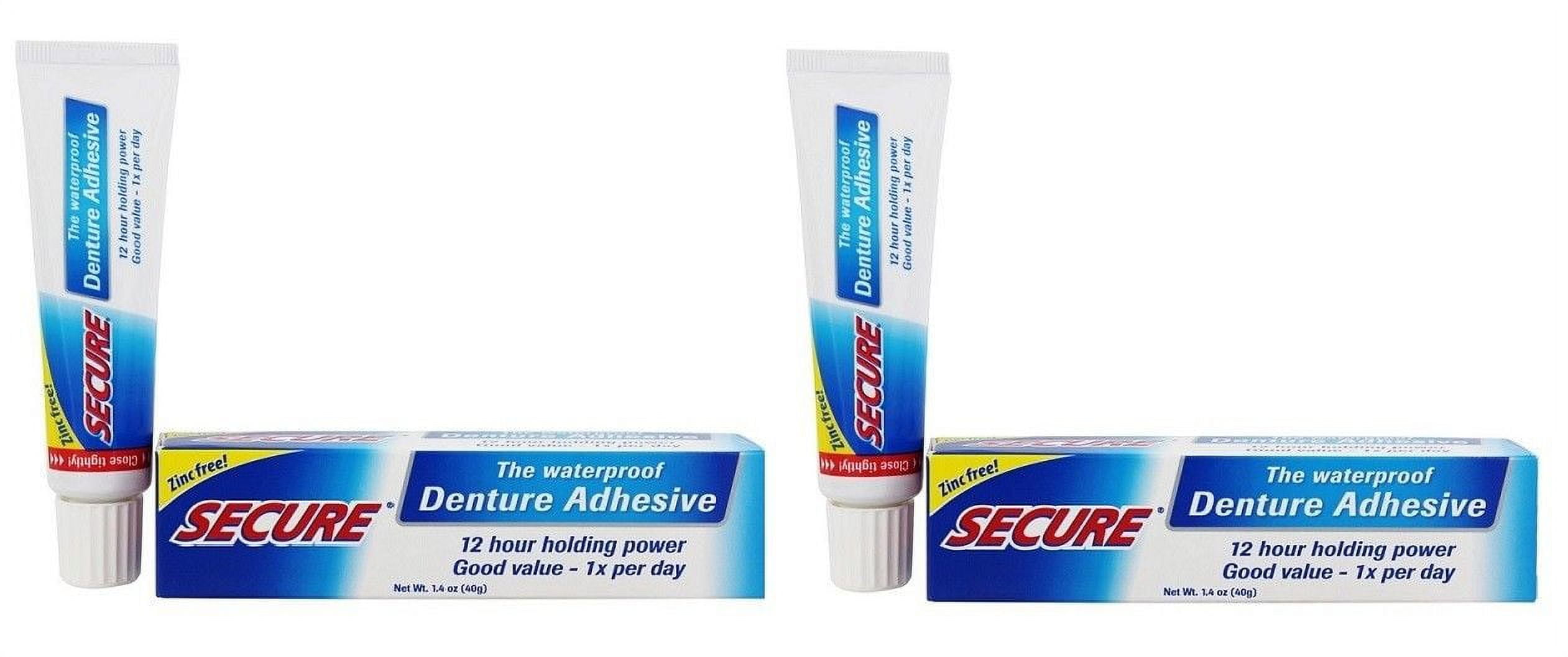 Secure Denture Bonding Cream, 2 Count - Walmart.com