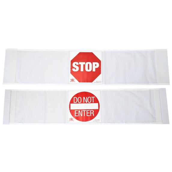 Secure Door Safety Banner - Keep Closed Warning, Stop & Do Not Enter ...