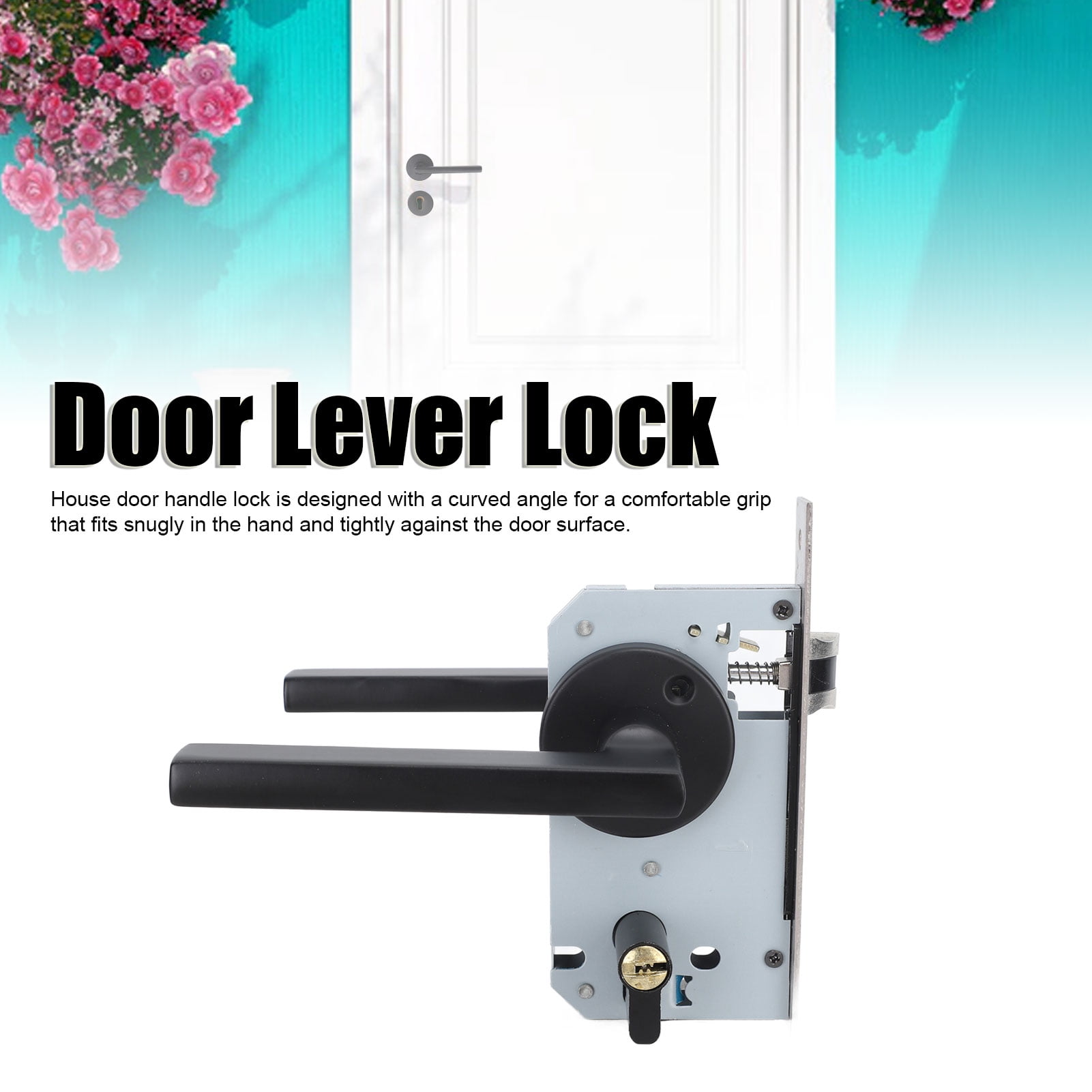 Secure Door Handle With Antioxidant Coating, Includes Key Cylinder ...