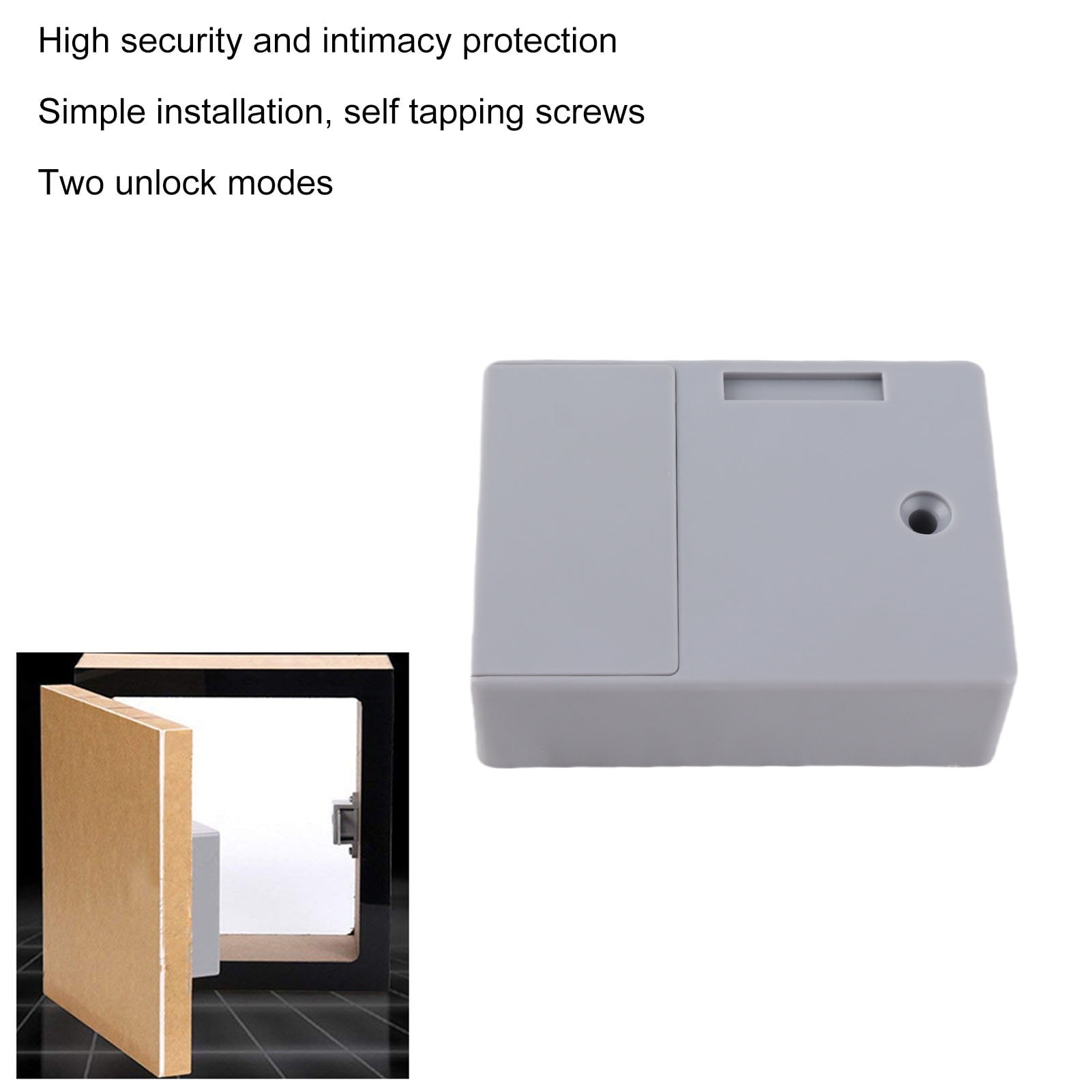 Secure Drawer Lock: Simple Installation, 2 Unlock Modes, Protect ...