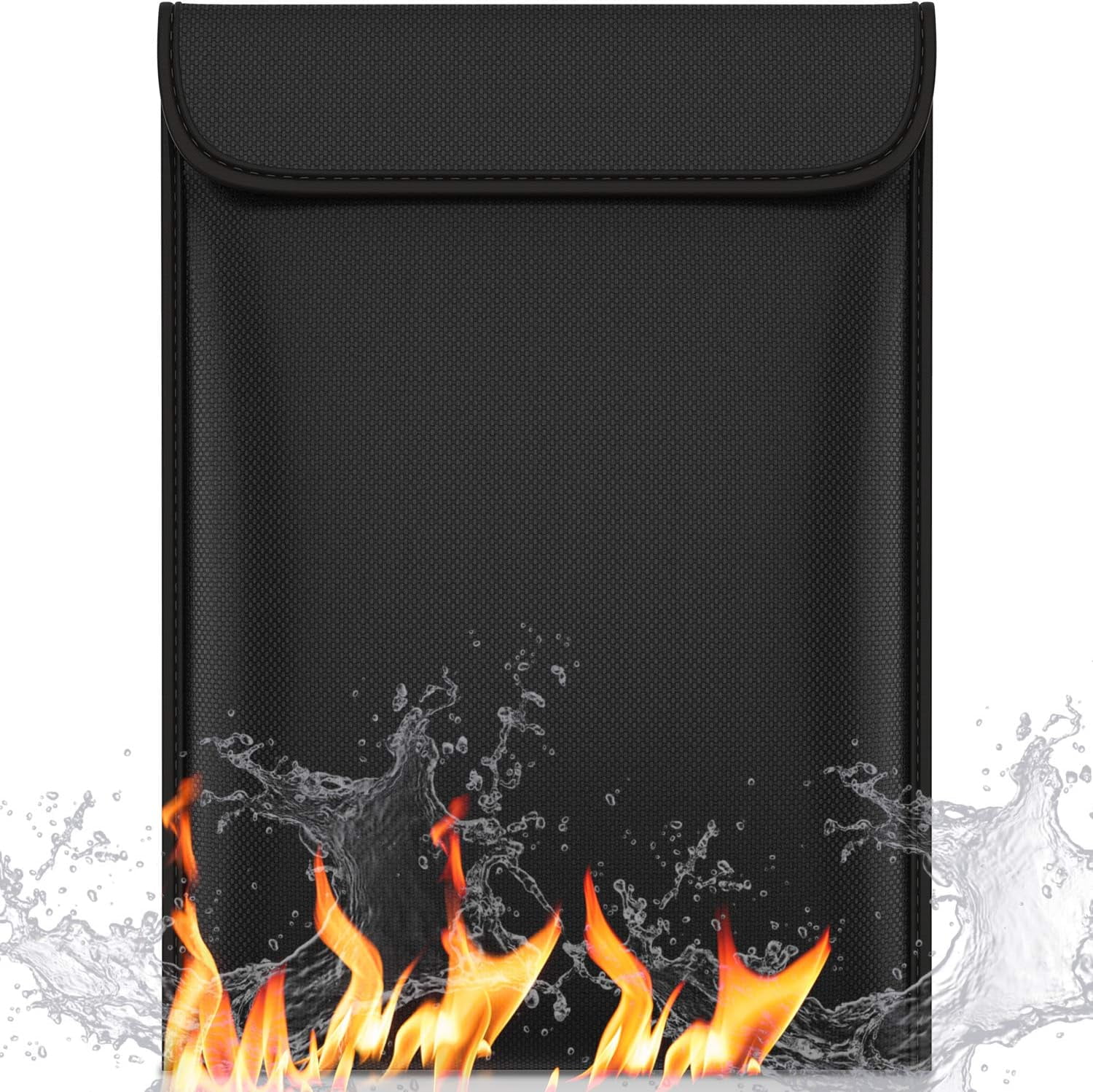Secure Fireproof Document Bag, Heat Insulated Silicone Coated ...