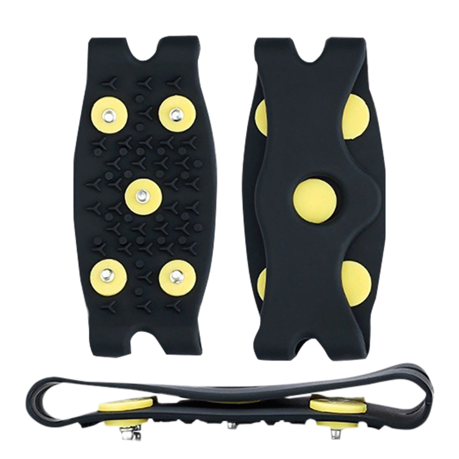 Secure Fit For Shoes Boots Universal Non Slip Ice Shoe Spikes 5 Teeth ...