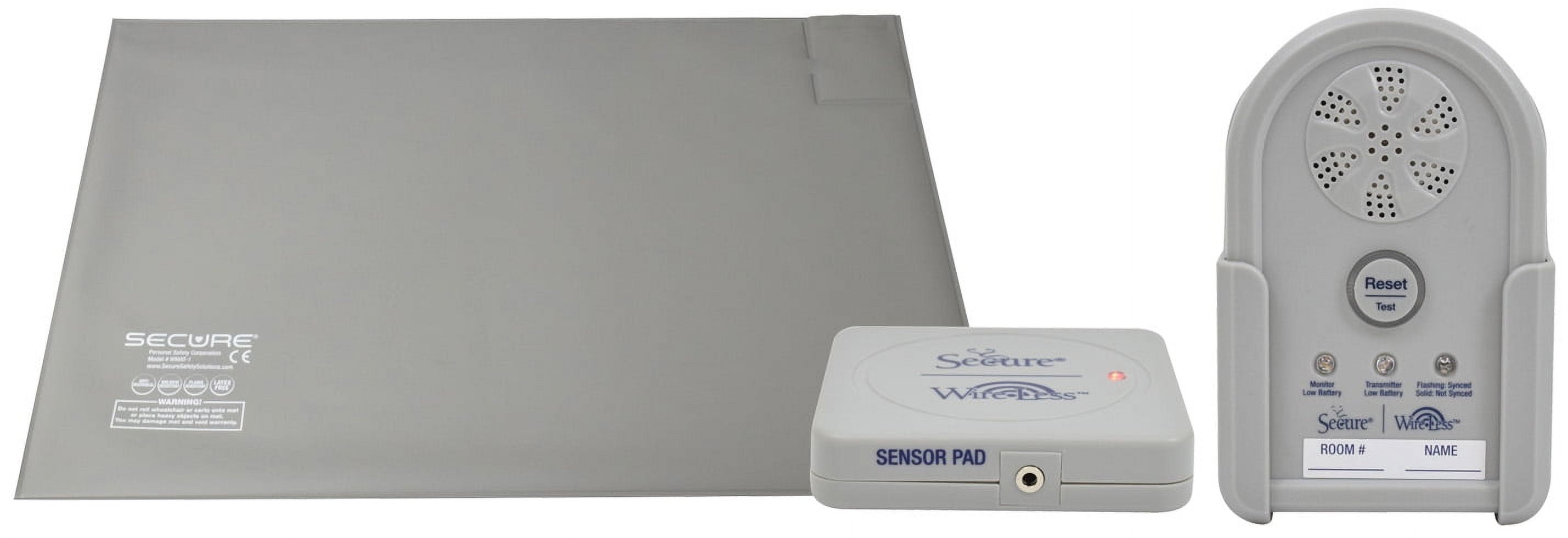 Secure Floor Mat Sensor Bed Alarm for Elderly Adults - Wireless Alarm ...