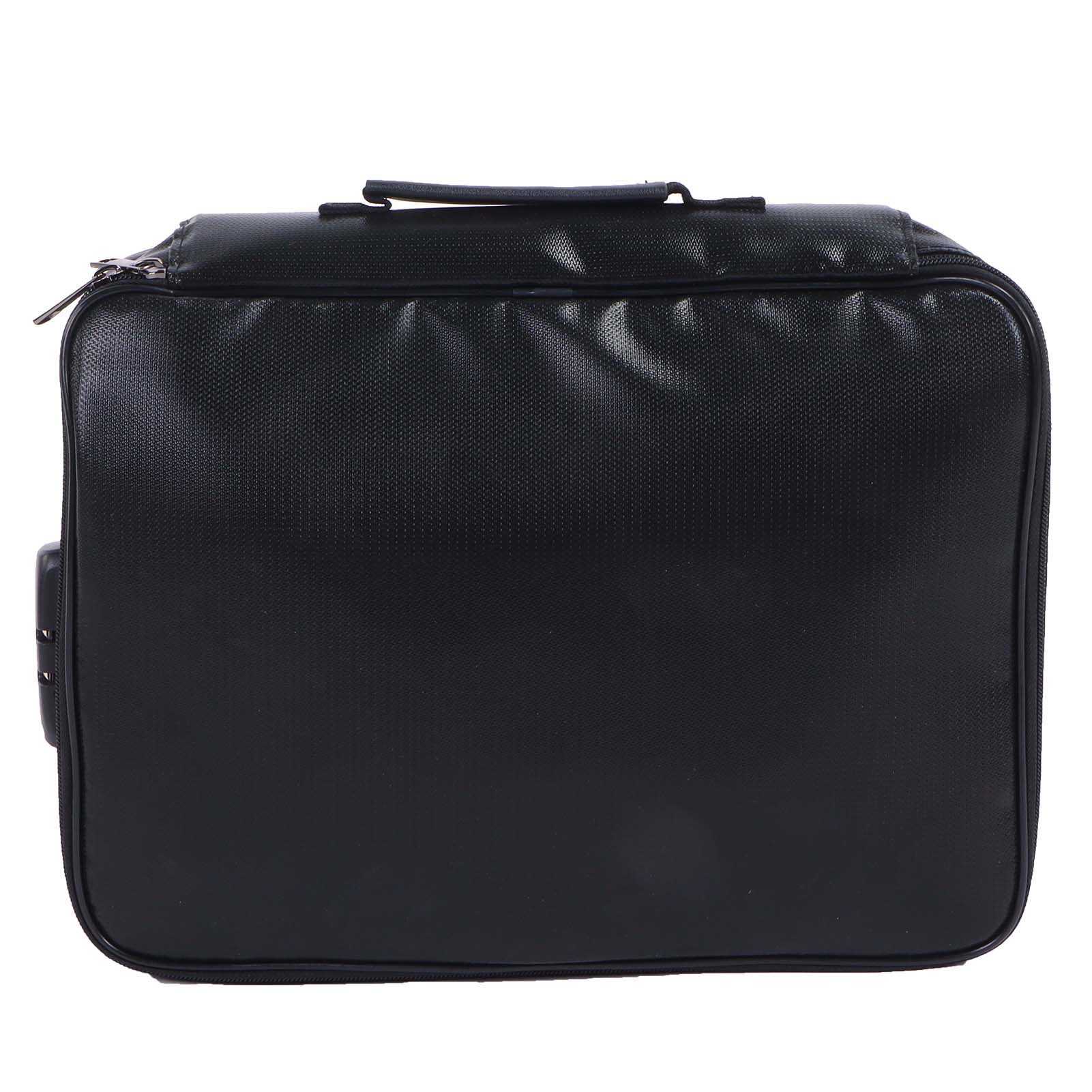 Secure Home Office File Storage, Black Fireproof & Waterproof Document ...