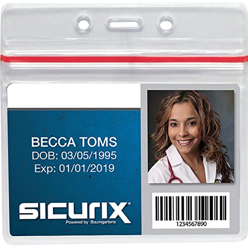 Secure ID Card Holder - Clear - Horizontal - Walmart.com