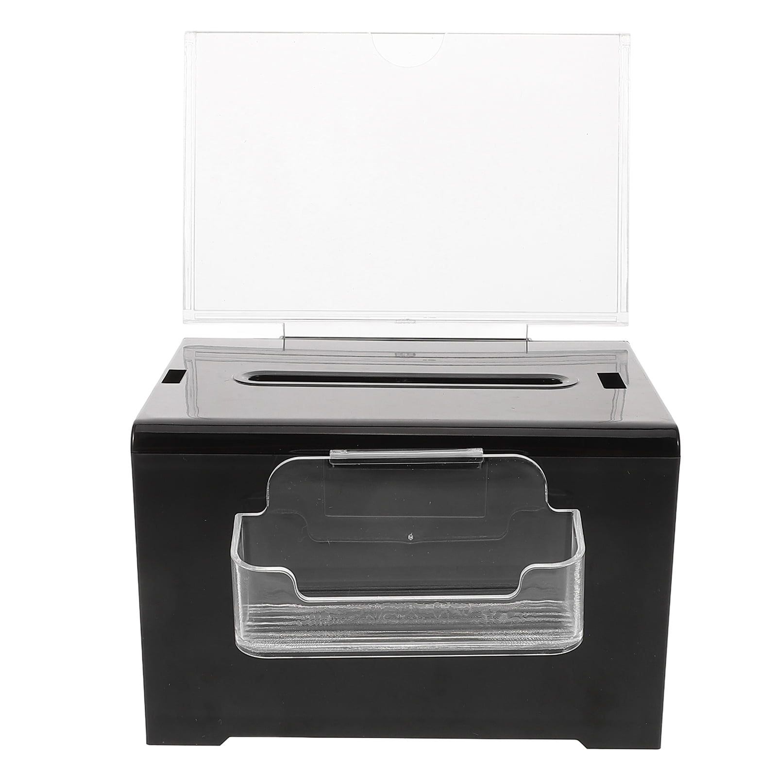 Secure Locking Ballot Box with Lock Clear Acrylic Donation Collection ...