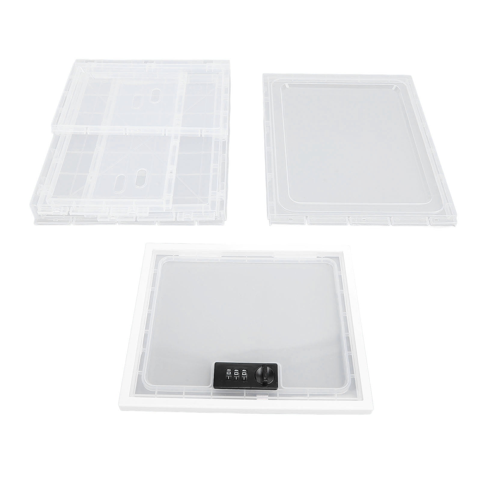 Secure Medicine Food Lock Box, 3 Digit Combo, Plastic Storage For ...